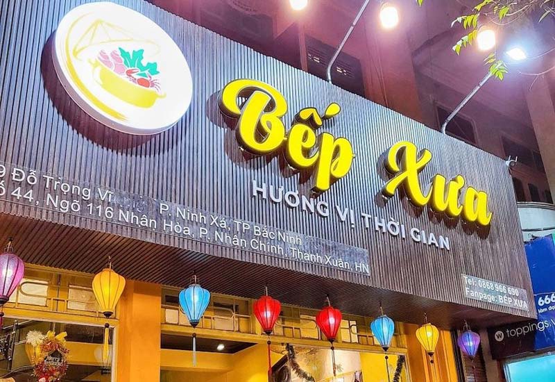 Nhà hàng Bếp Xưa 44 Ngõ 116 Nhân Hoà, Phường Nhân Chính, Q. Thanh Xuân, Hà Nội